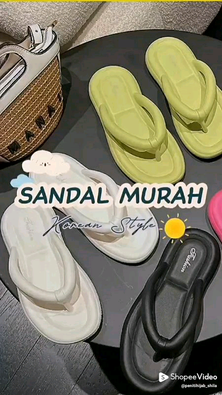 sendal korean style simple dan elegan#sandal | Shopee Video Indonesia