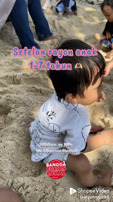 Setelan rayon anak nyaman dan adem | Shopee Video Indonesia