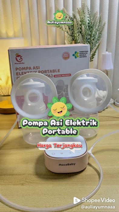 Pompa Asi Elektrik Portable Double Bottle | Shopee Video Indonesia