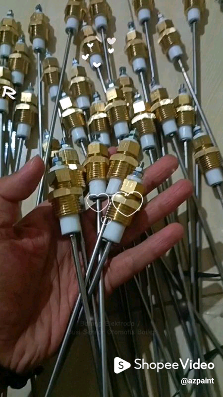 Batang Elektroda / Busi sensor otomatis Boiler 35 cm | Shopee Video ...