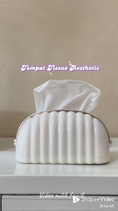 Wadah tisu cantik🌸 #tempattisueaestetic | Shopee Video Indonesia