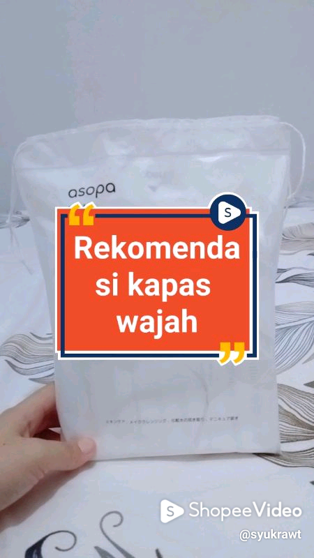 REKOMENDASI KAPAS WAJAH [ASOPA] | Shopee Video Indonesia