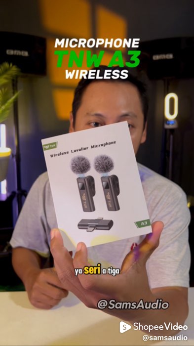 Microphone Wireless TNW A3 | Shopee Video Indonesia